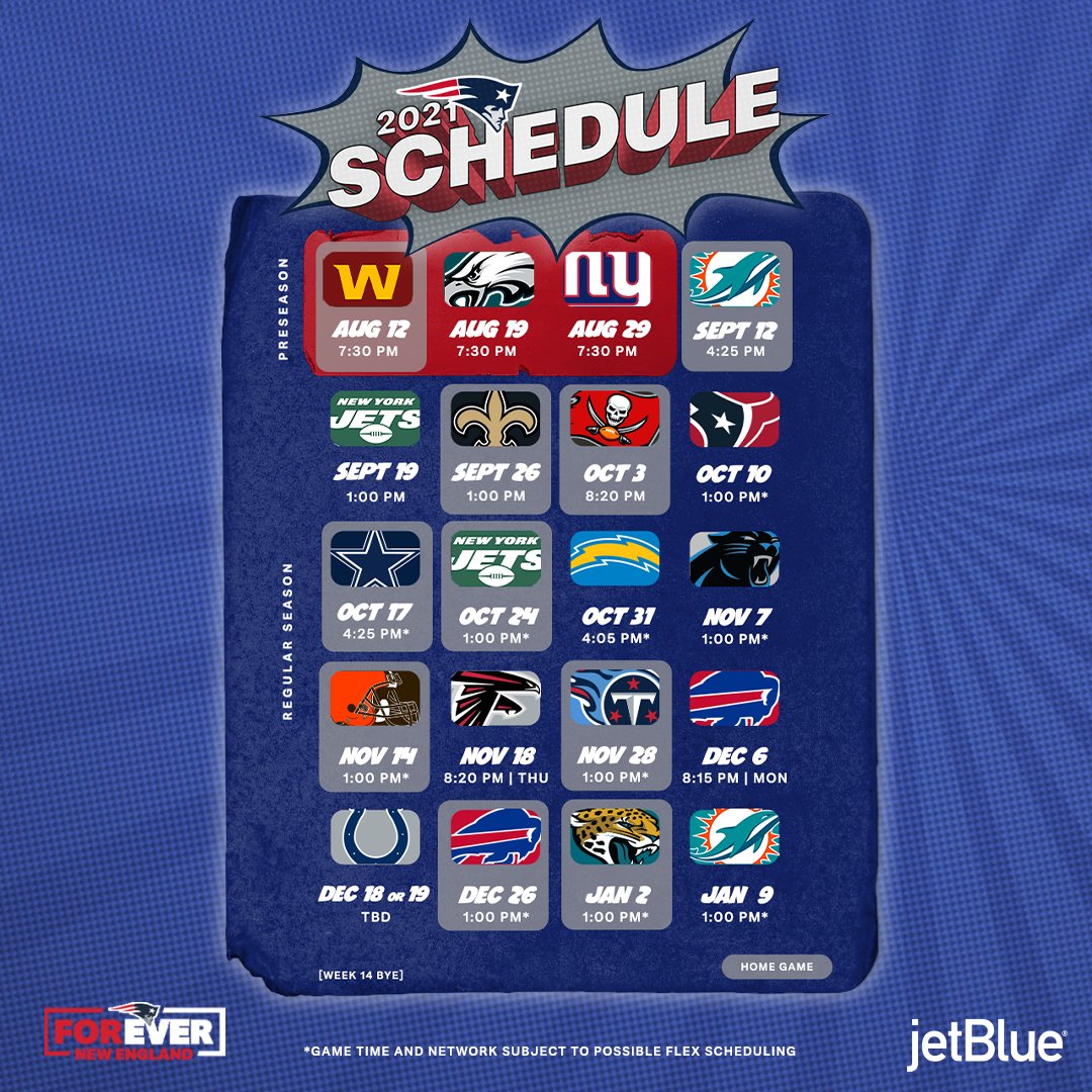 Ya están listos los calendarios de todos los equipos de la NFL ...